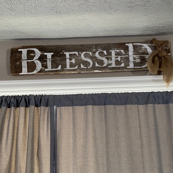 Wall Decor | Rustic Blessed Sign | Poshmark